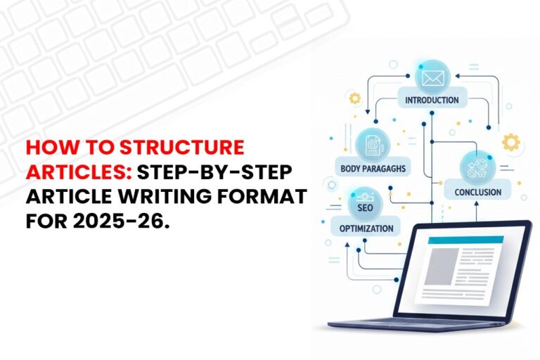How to Structure Articles: Step-by-Step Article Writing Format